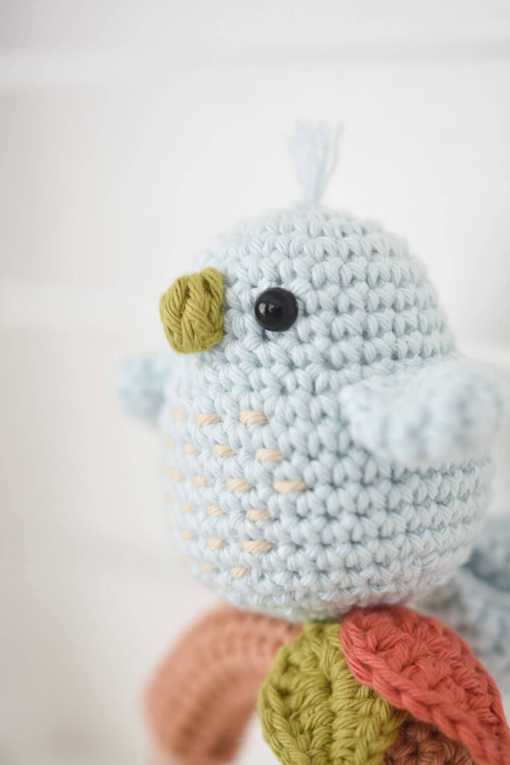 Crochet bird rattle | Baby teething ring | lilleliis