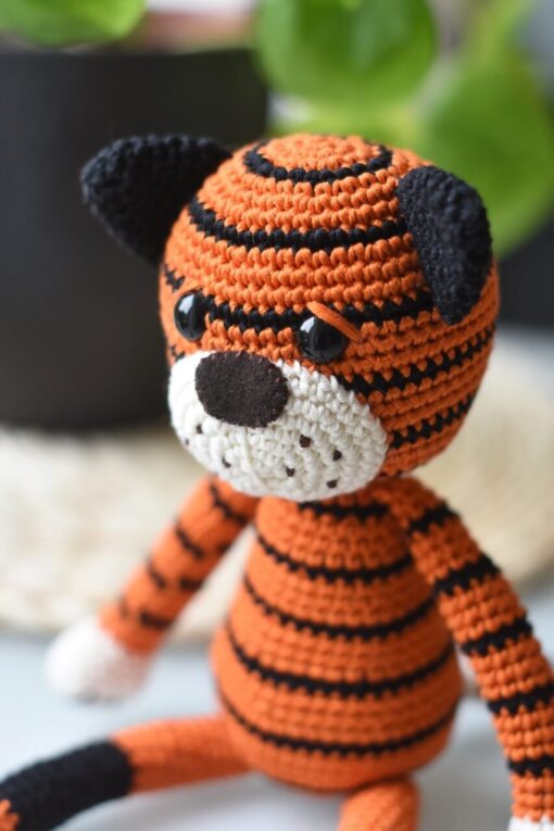 Amigurumi tiger toy | Made with Drops Muskat | lilleliis