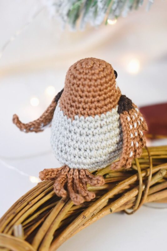 Heegeldatud lind tihane - amigurumi muster | lilleliis